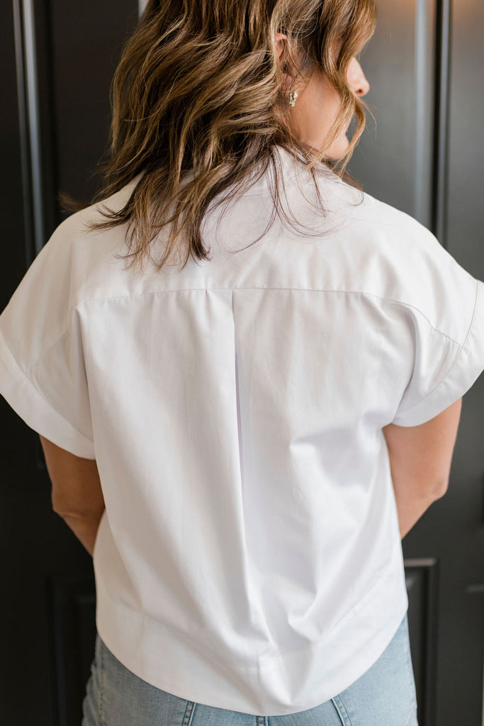Shorty Shirt White | HEIDI HOUSTON – Heidi Houston